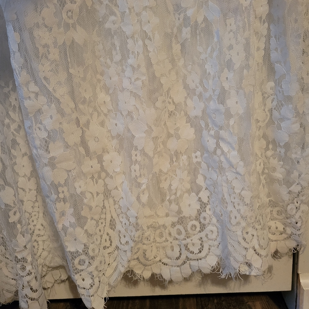 White Lace See Through Dress For Boudoir Photos - Gem